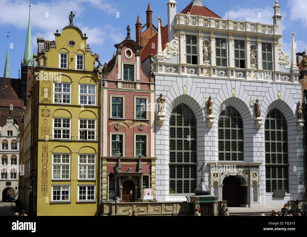 Poland. Gdansk. Artus Court. Branch of History Museum. Facade by ...