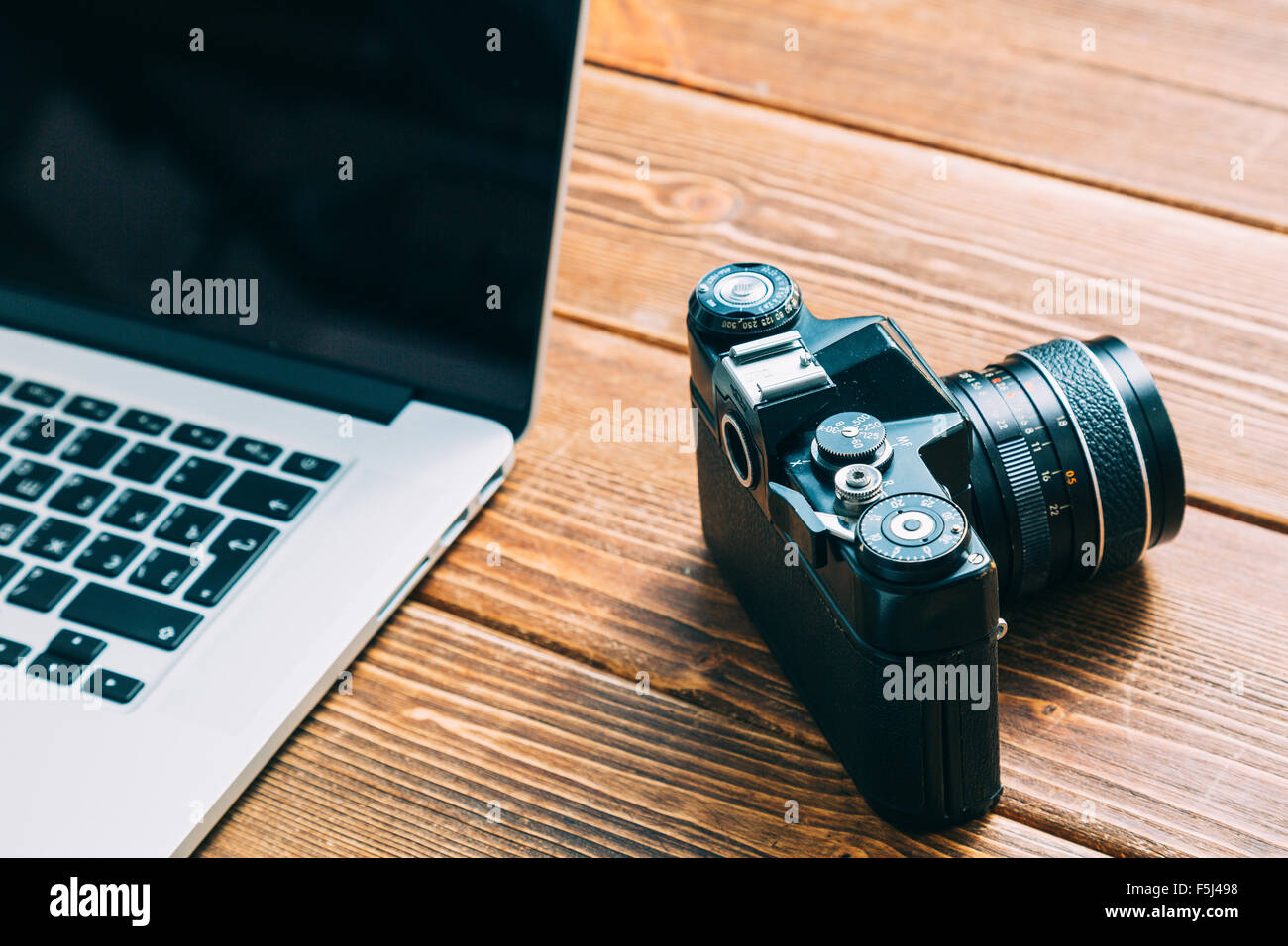 Work space for photographer Stock Photo - Alamy