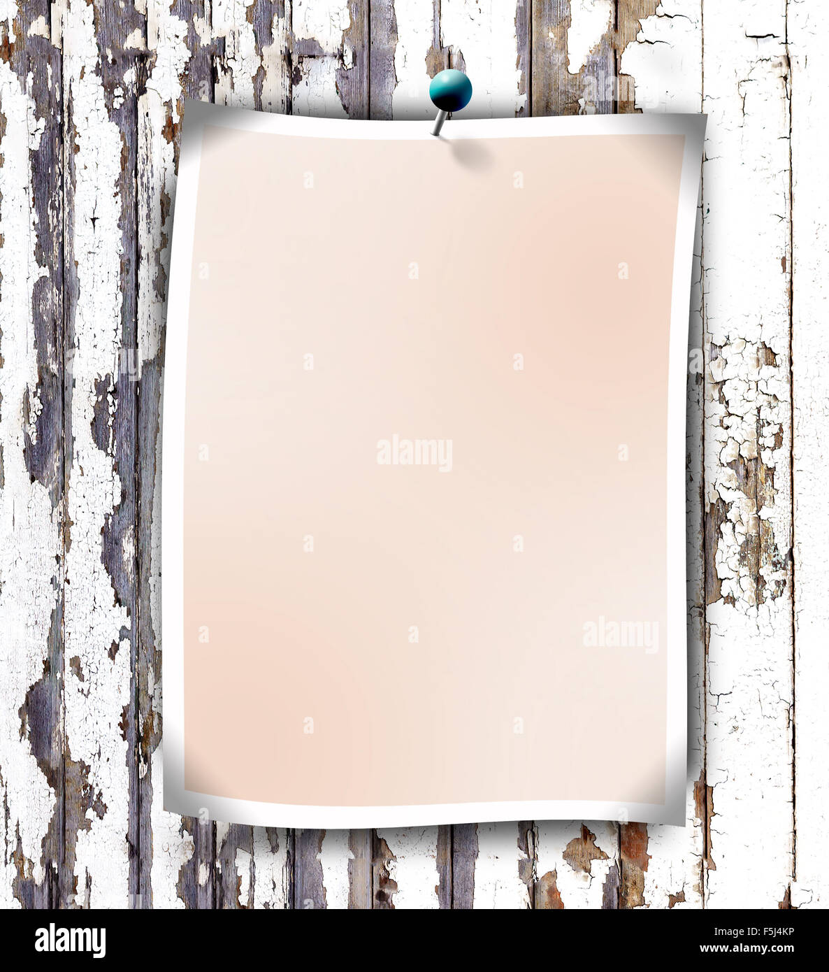 Empty photo frame with blank edge and wood background - to place an ...