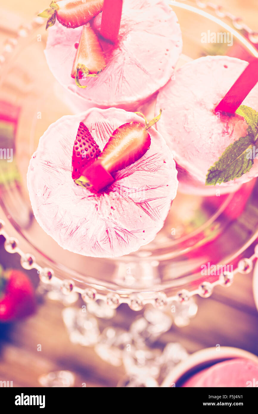 Ice pops with plastic hi-res stock photography and images - Alamy