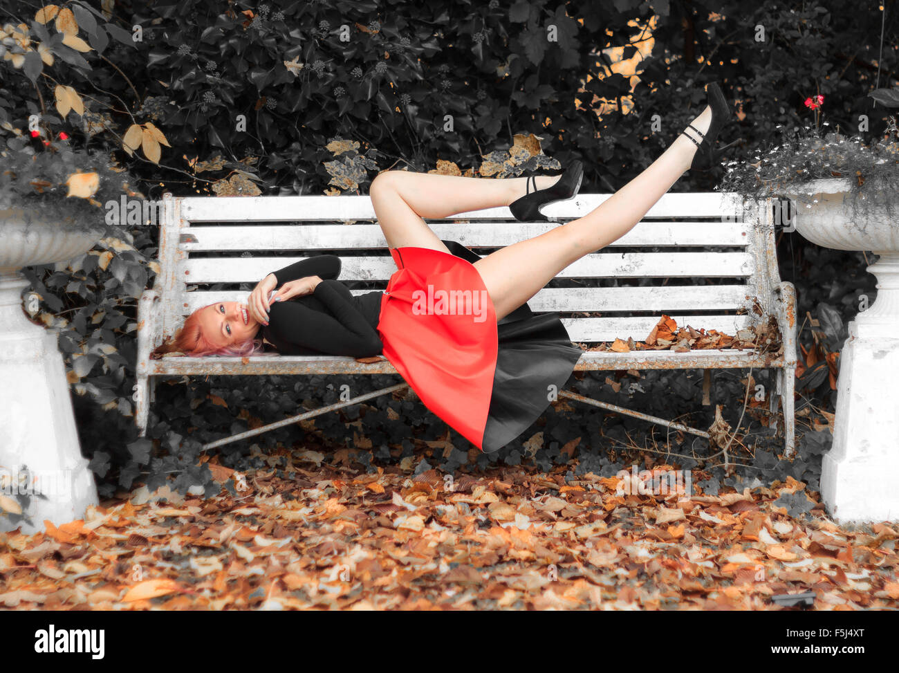 Model, Female, Bokeh, Red, Autumn, Fashion, Fur, Hat , Cloths, soft ...
