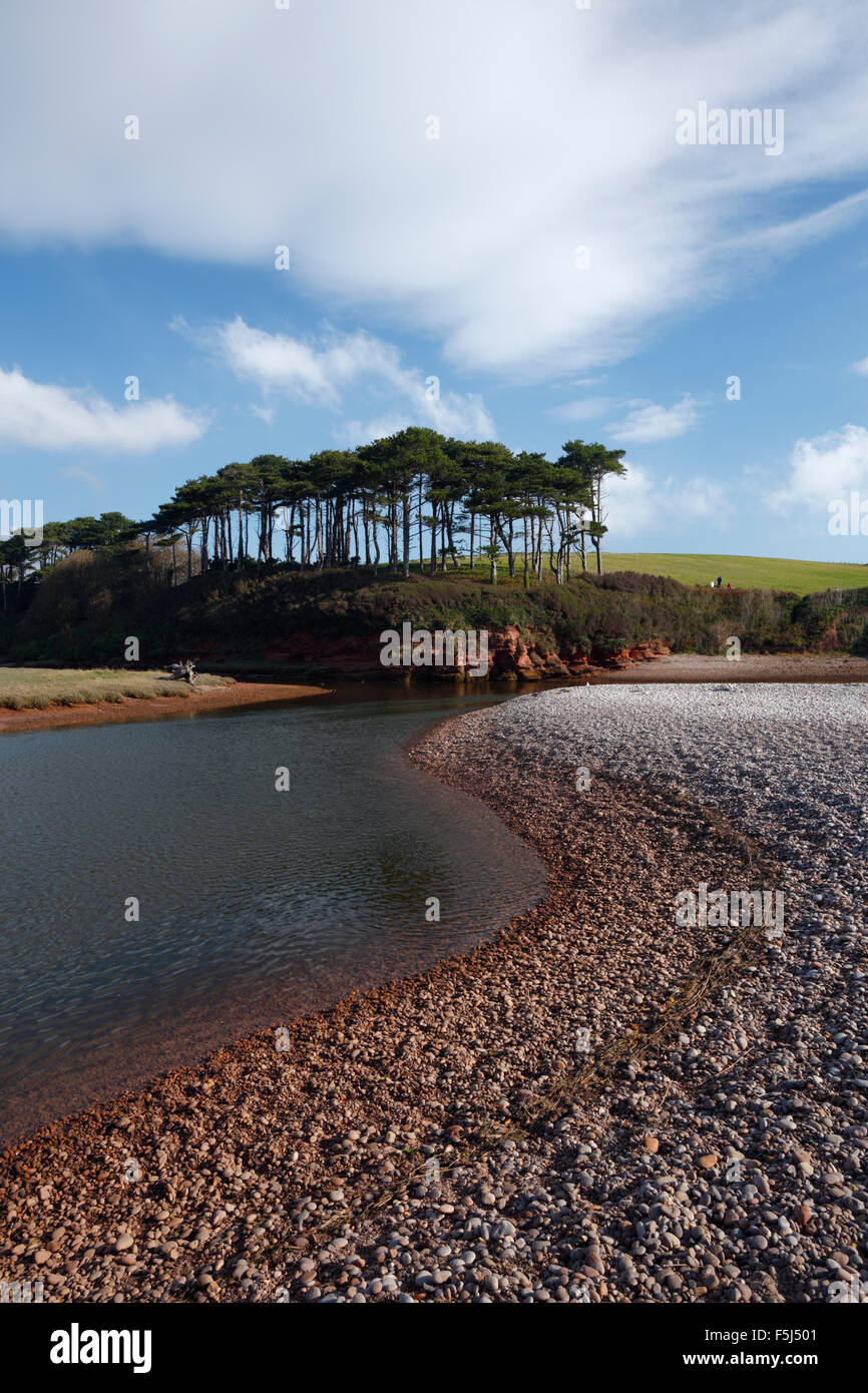 River Otter Estuary. Jurassic Coast World Heritage Site. Budleigh ...