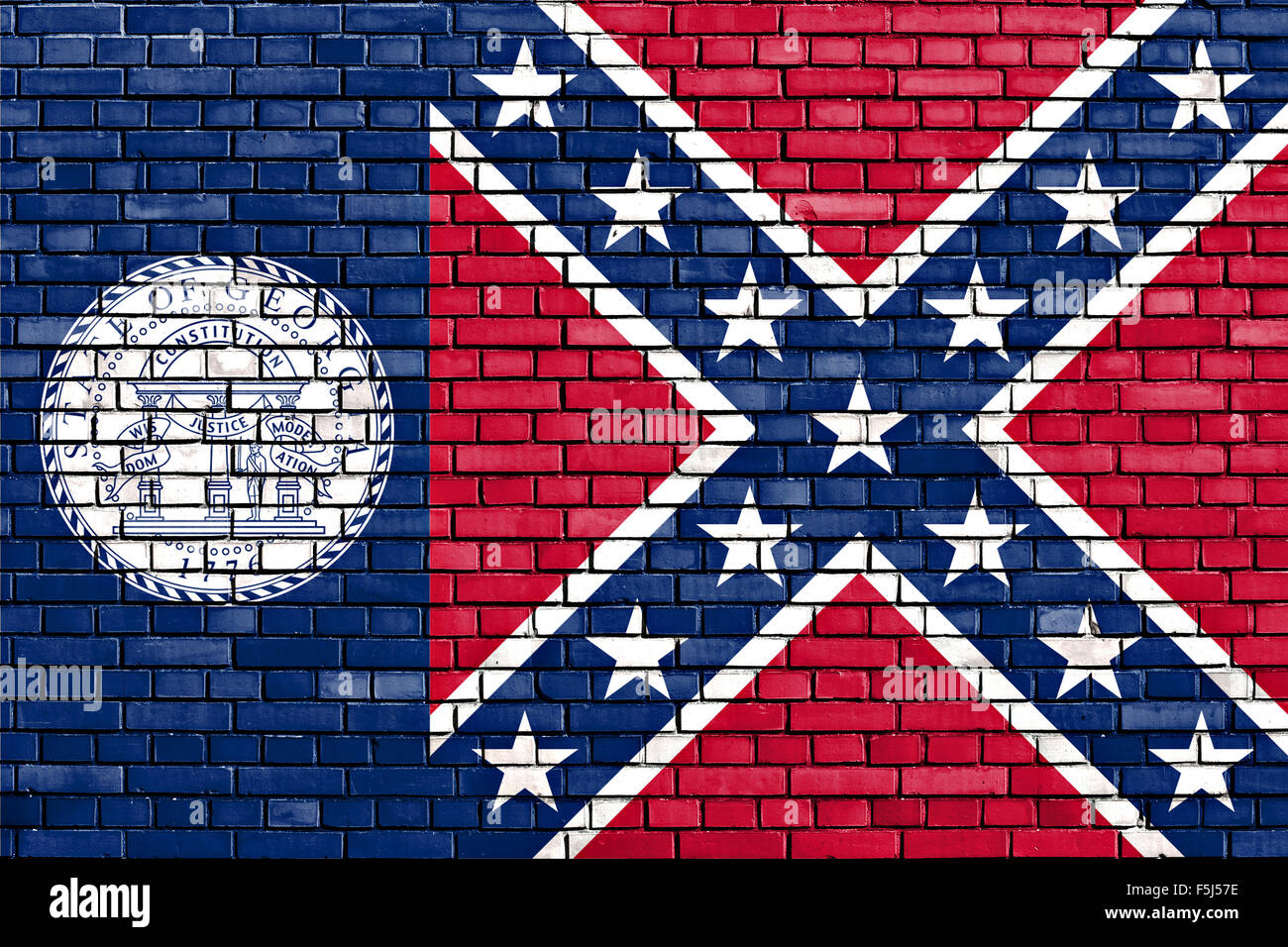 Georgia flag hi-res stock photography and images - Alamy