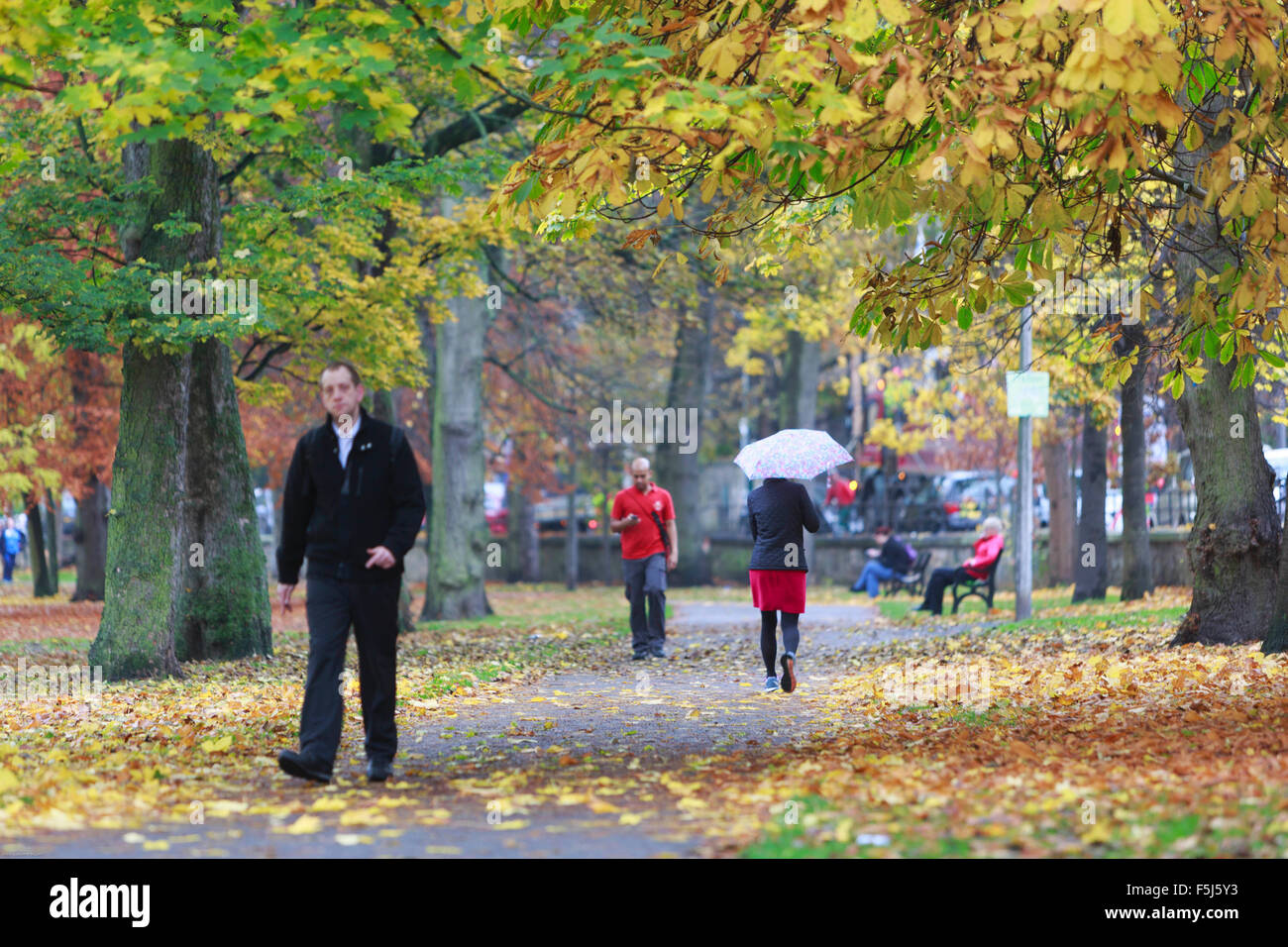 Edinburgh, UK. 5th. Weather pictures of Autumn in the Meadows ...
