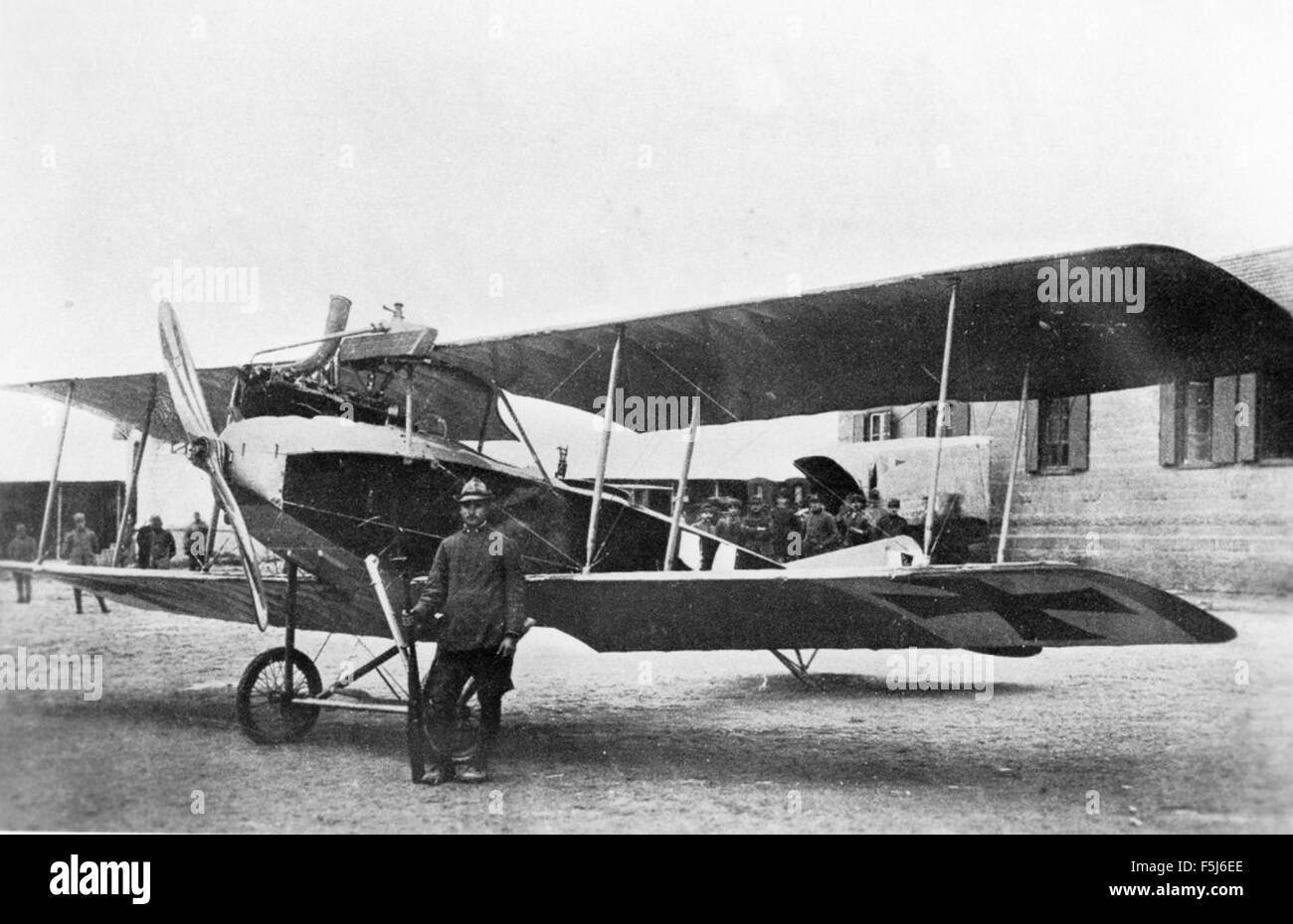 Photograph of an Albatros C III aircraft captured by Italian forces ...