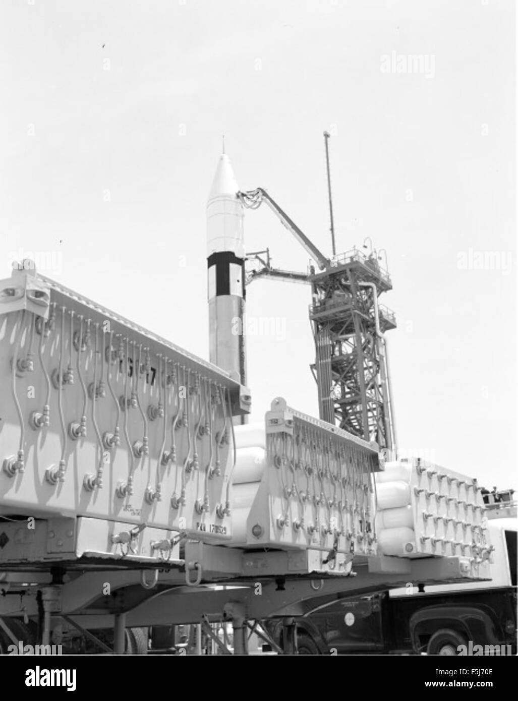 Image from the Atlas Collection, showing missile launch and testing ...