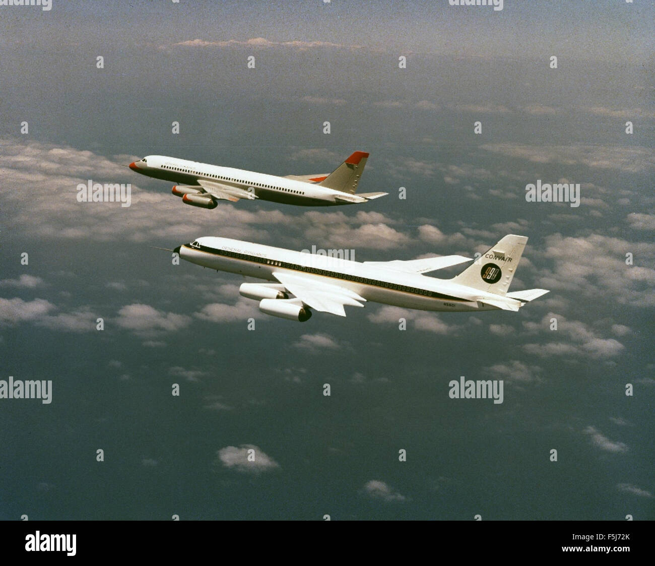 This image captures the Convair 990 aircraft, serial number 678-61, in ...