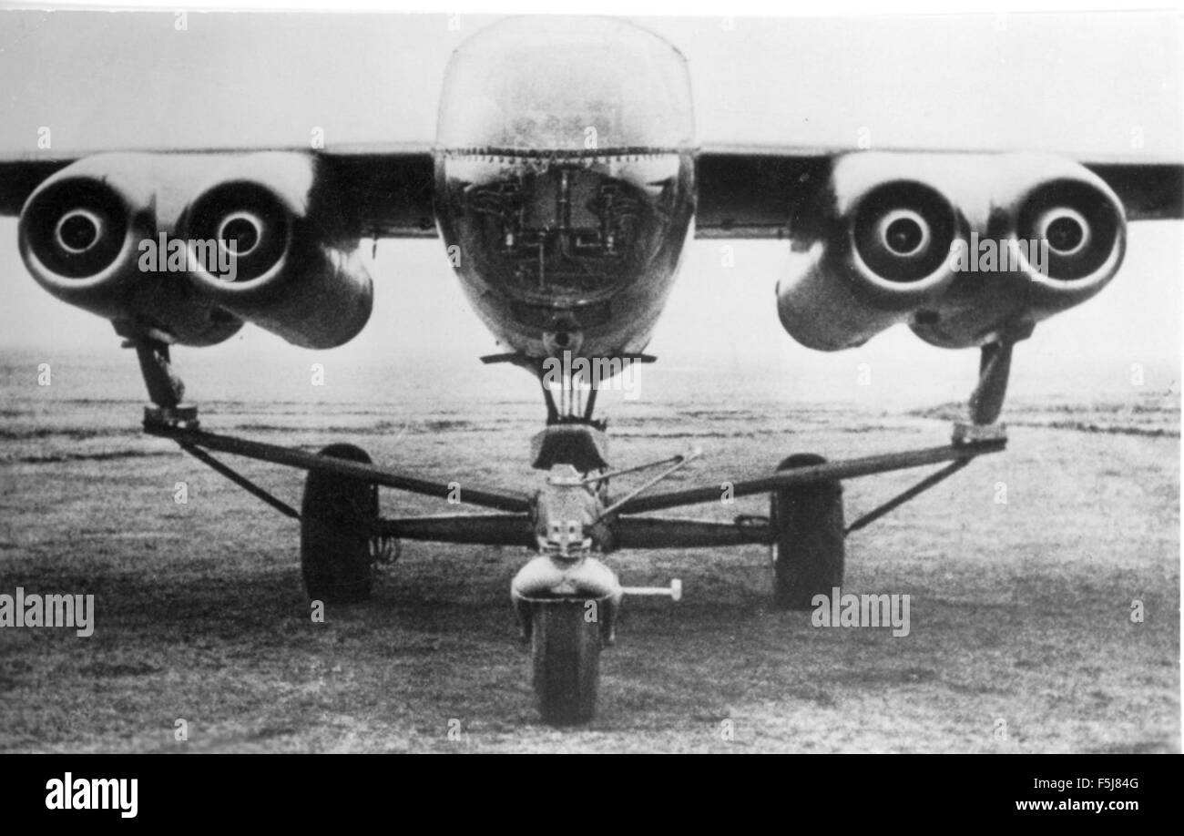 A historical photo of the Ardo Ar 234V-8, an experimental version of ...