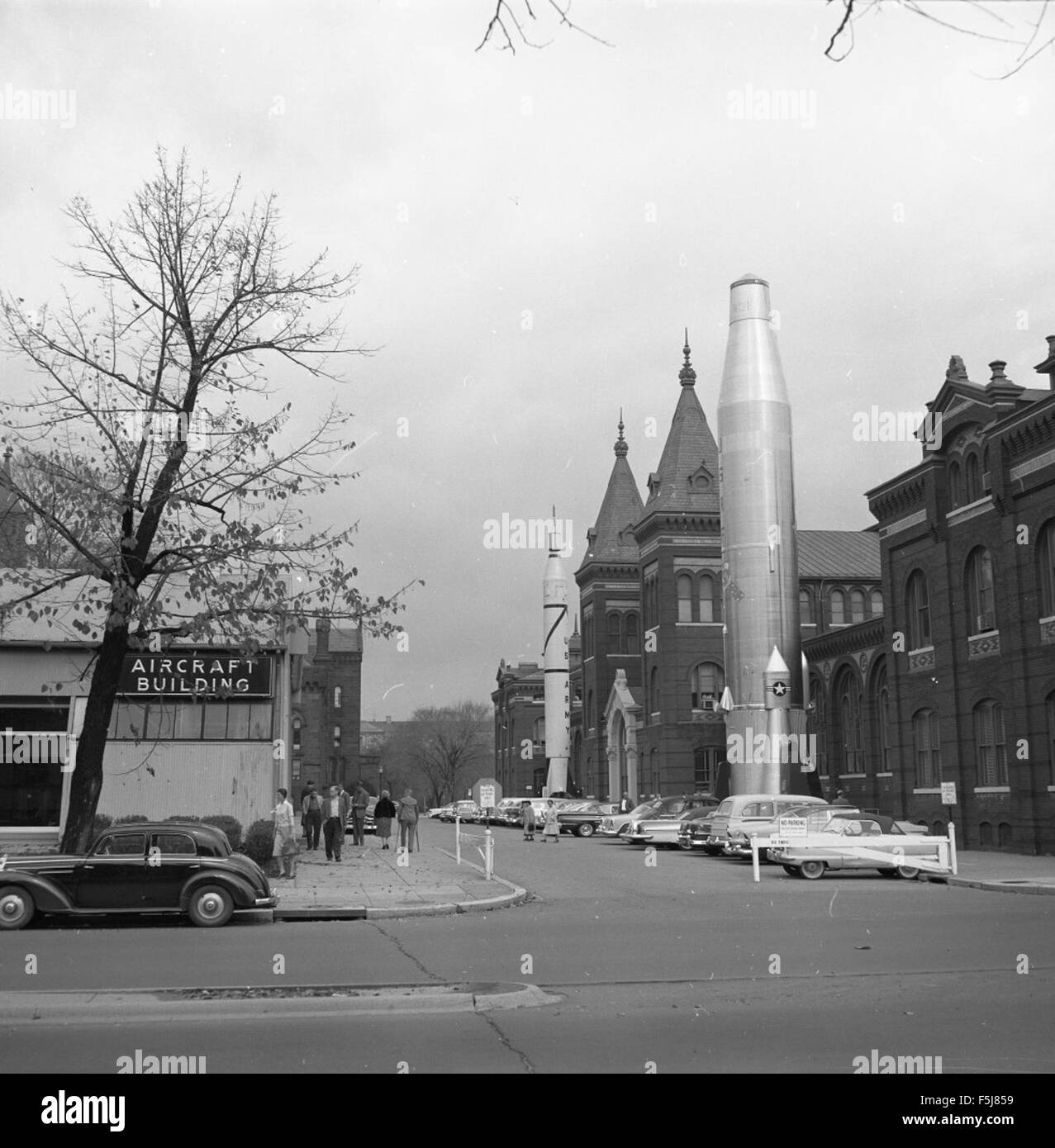 Photograph of the Atlas missile on display at the Smithsonian ...