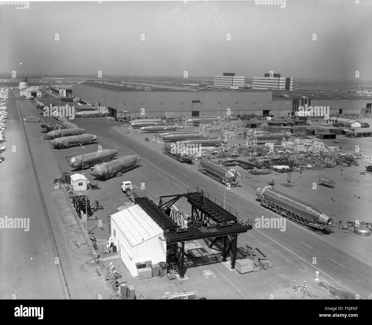 A general view of the Atlas missile storage area, showcasing the ...