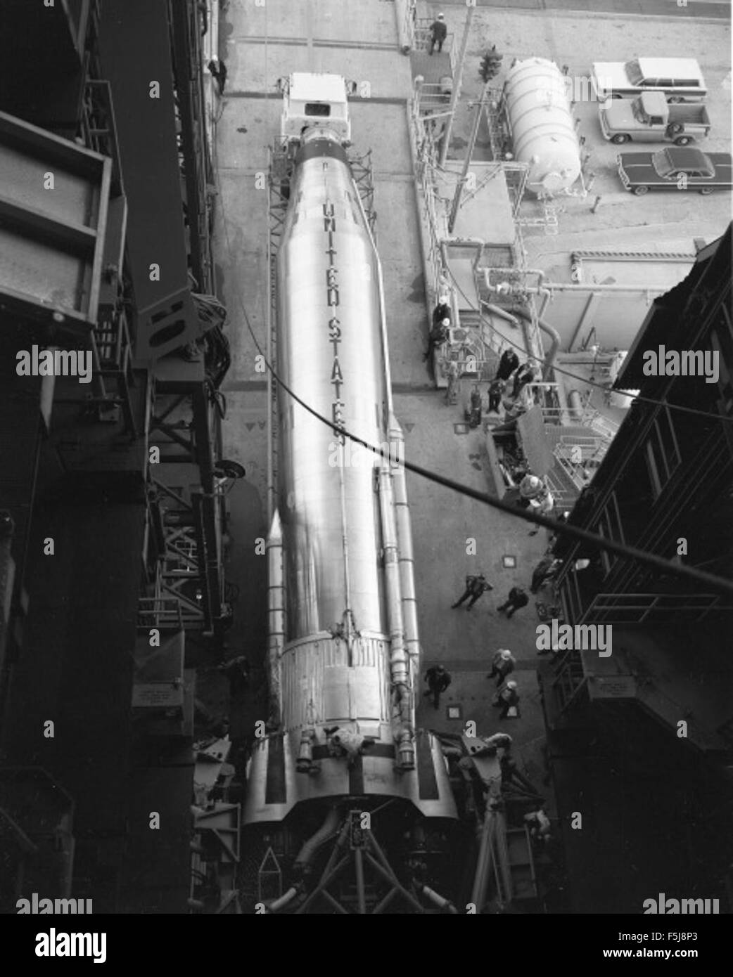 An image of the Atlas rocket during its final testing phase, showcasing ...