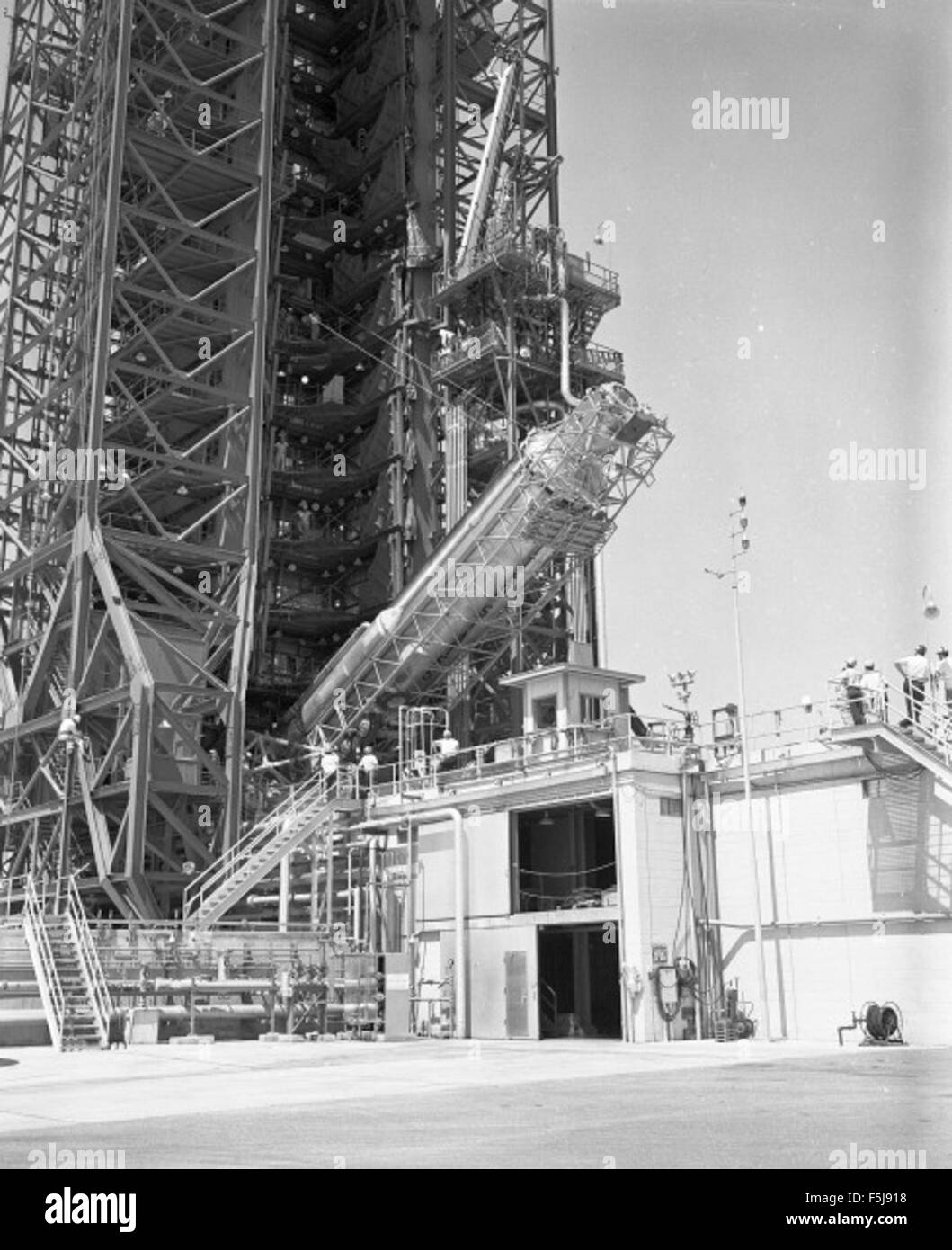A photo of the Atlas missile system, illustrating a pivotal phase in ...
