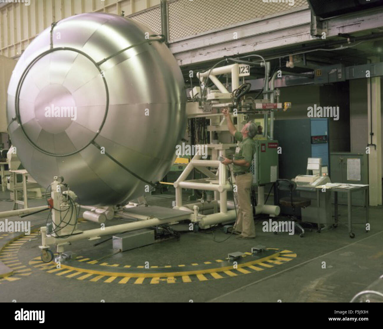 This image shows an Atlas missile in preparation for launch. The Atlas ...