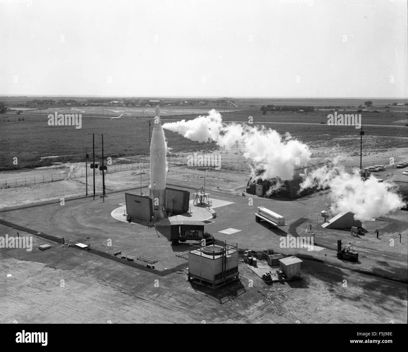 The Atlas missile stored in its silo, demonstrating the launch ...