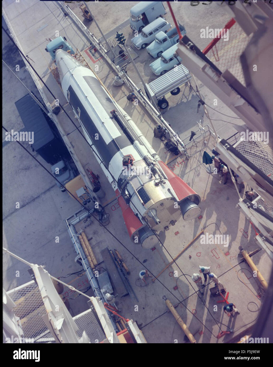 Atlas 10A Details Backing Missile Up Ramp for Mating Stock Photo - Alamy