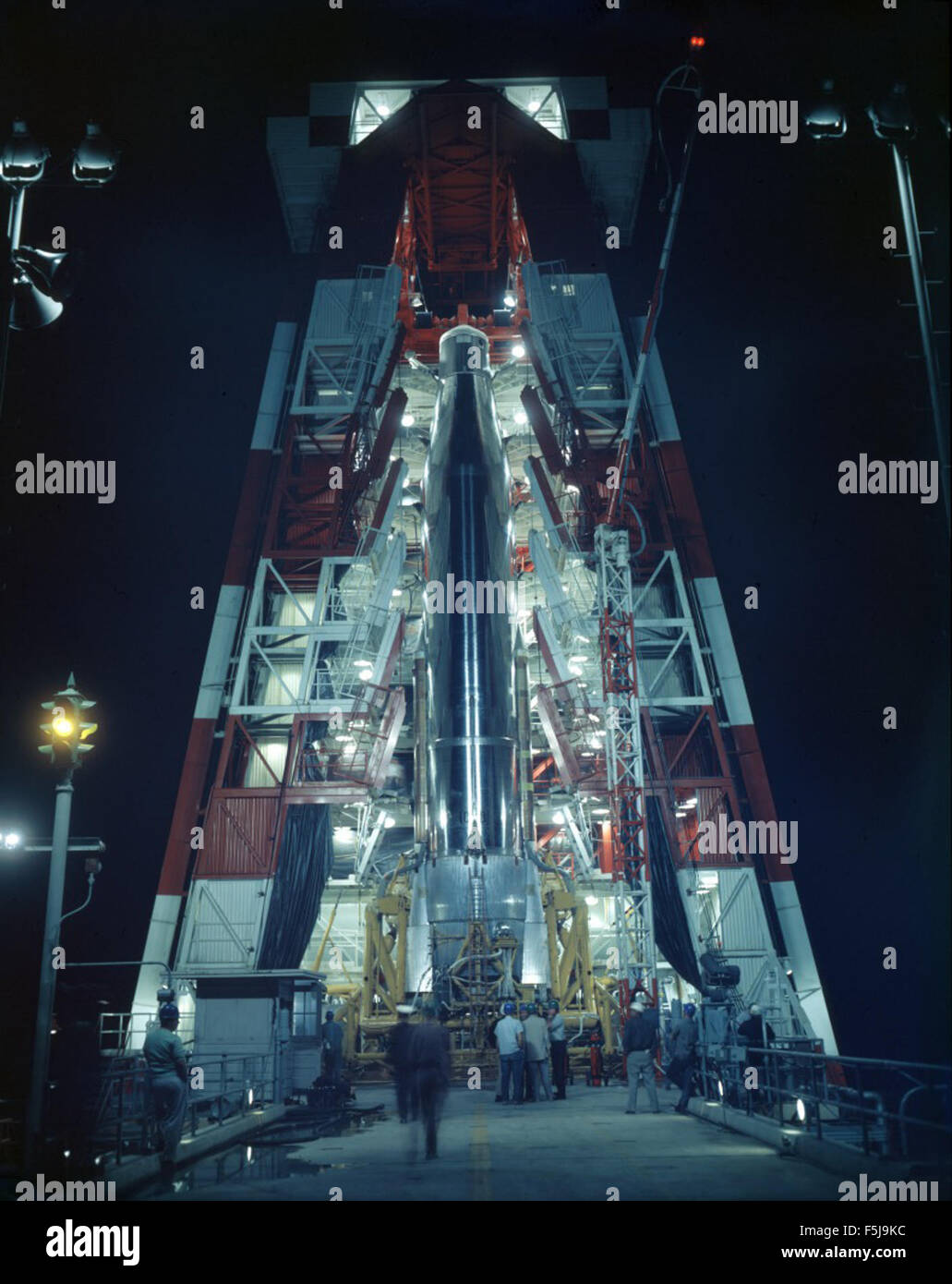 Atlas 10B Details 10B in Tower; Platforms Raised Up Stock Photo - Alamy
