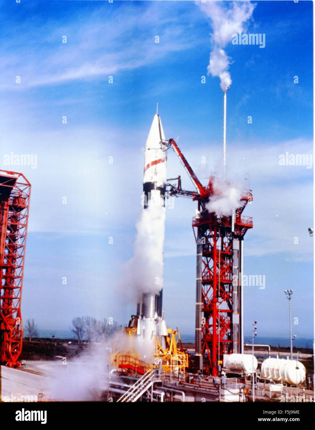 Photograph from the Atlas Negative Collection, depicting early missile ...