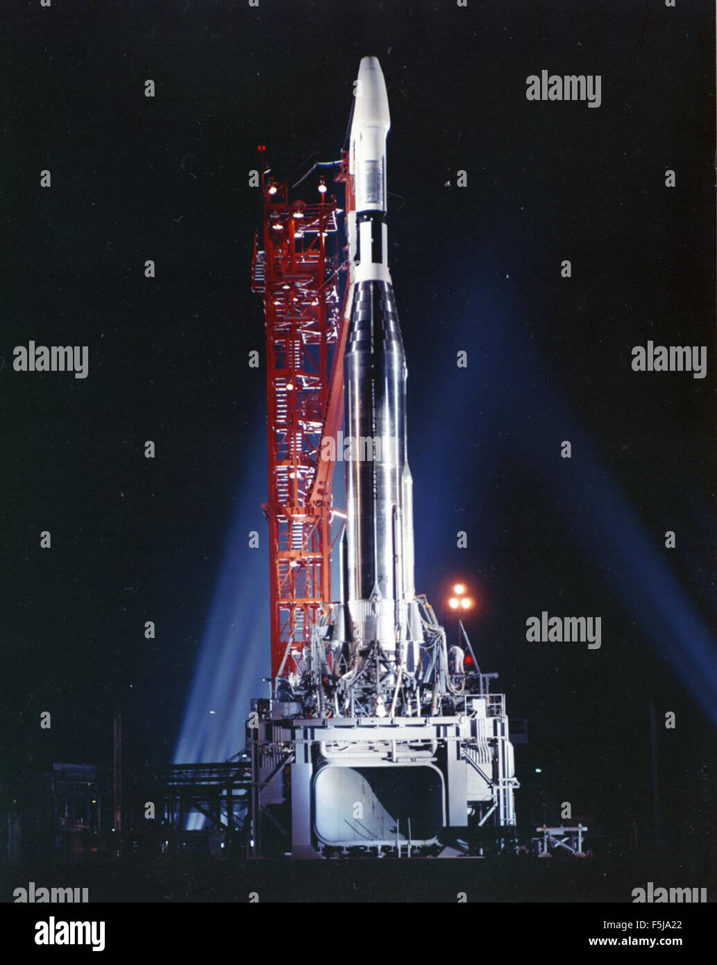 The Atlas 117D rocket, used in conjunction with the Agena upper stage ...