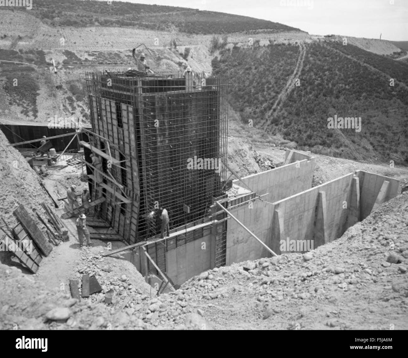 A photograph from the Atlas Negative Collection depicting missile ...