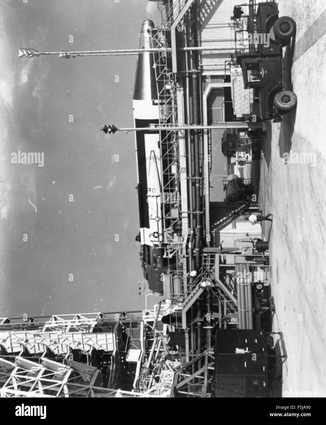 This image from the Atlas Negative Collection shows an early stage in ...