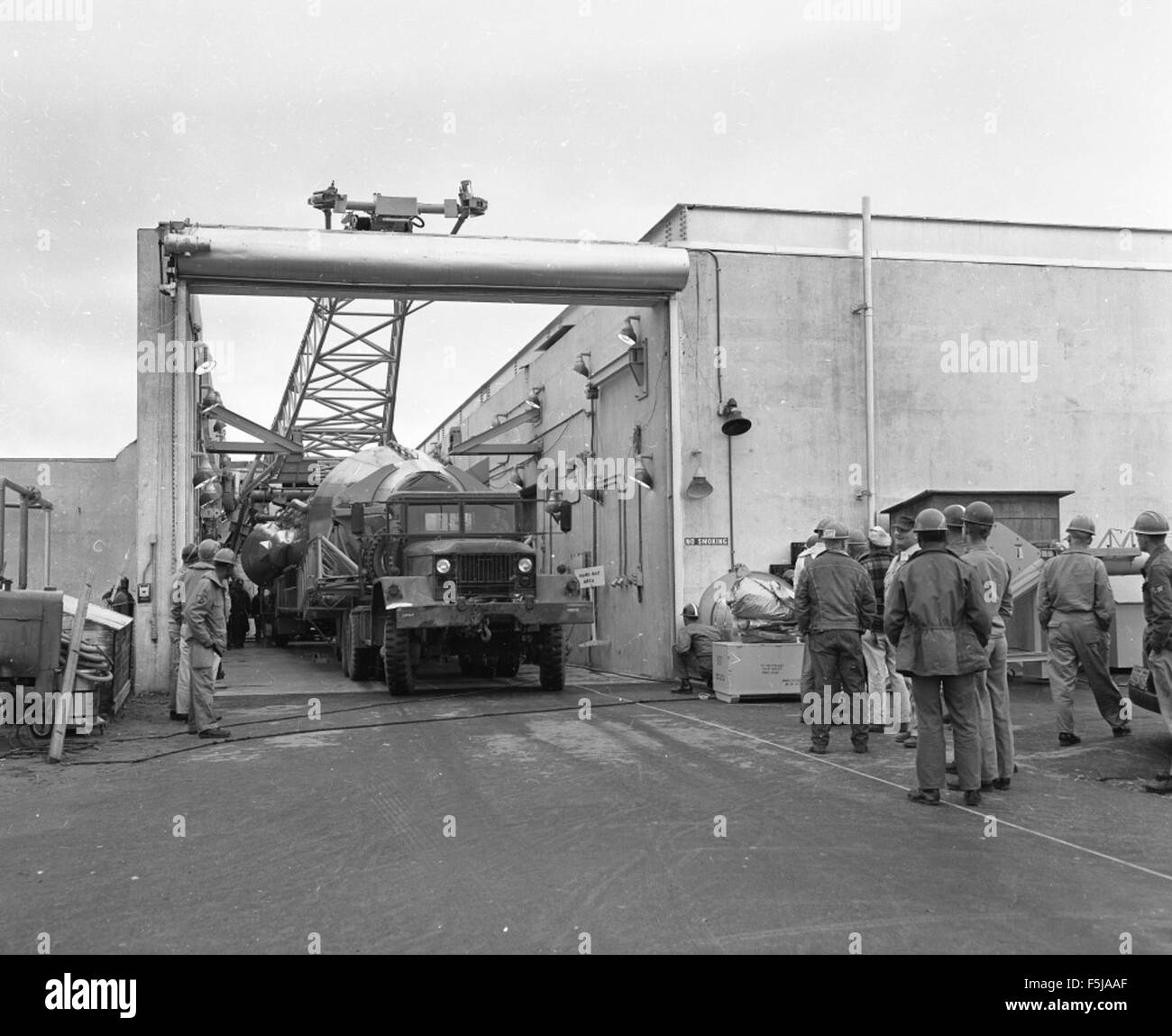Atlas 11E Details Move of 11E; Backed into Launcher Stock Photo - Alamy