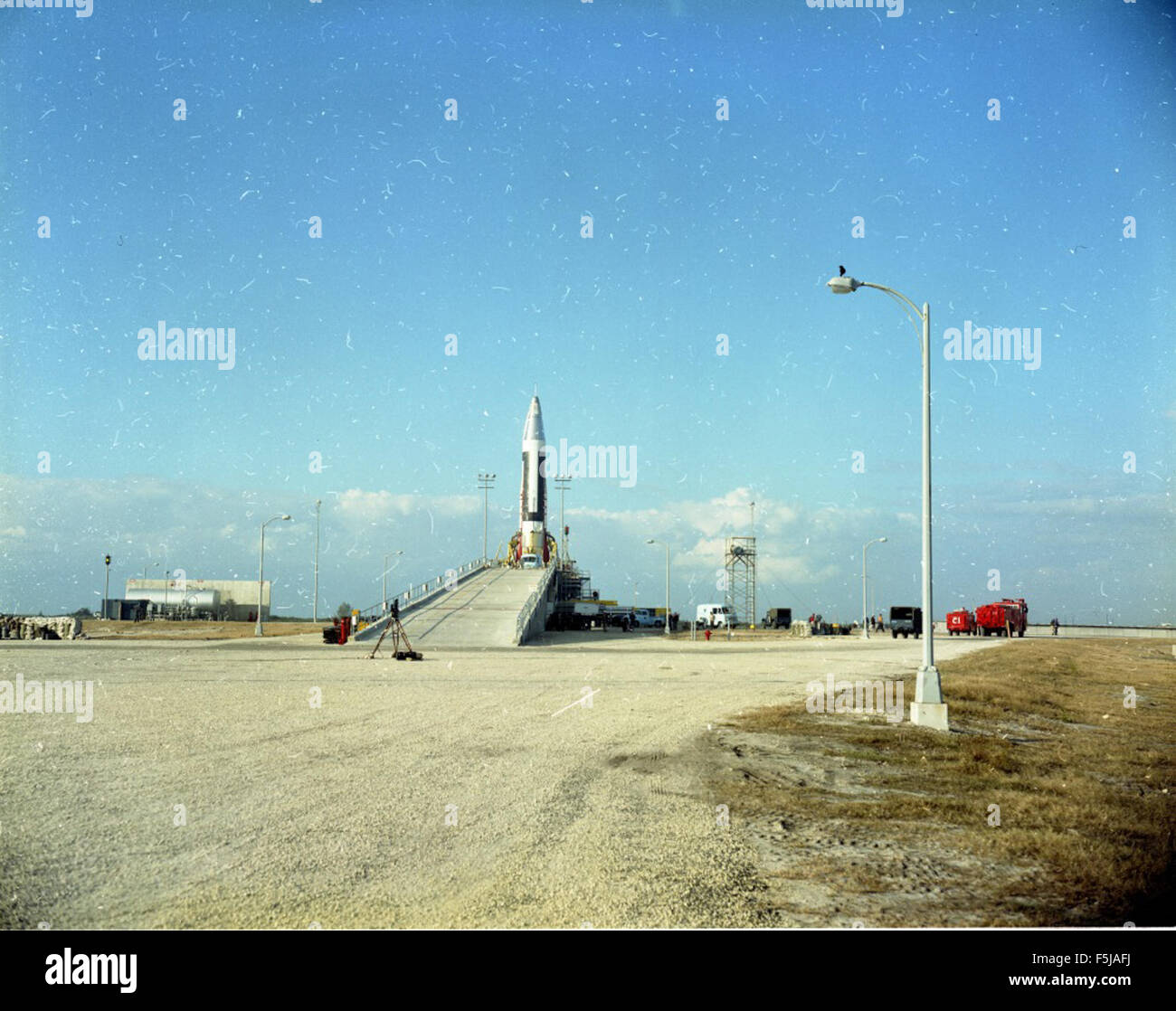 Atlas 12A Details Erection of Missile 12A; Missile on Stock Photo - Alamy