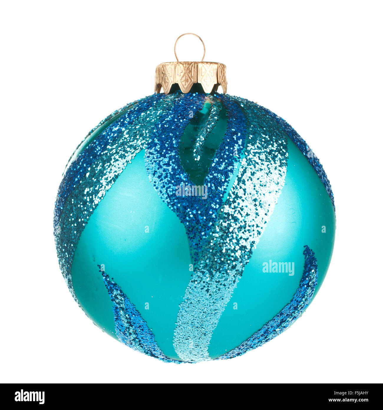 Blue christmas toy ball Cut Out Stock Images & Pictures - Alamy
