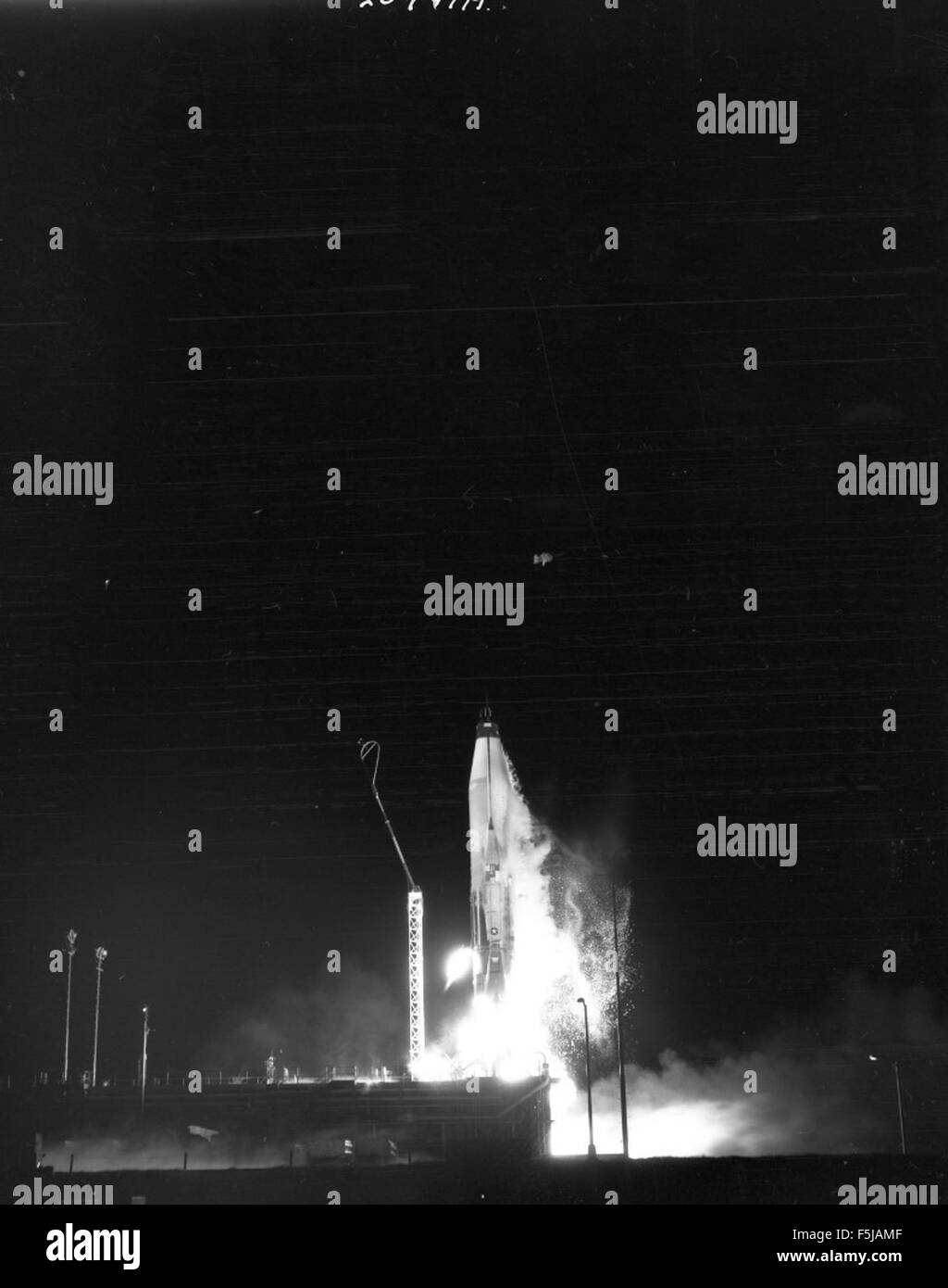 Atlas 12B Details Launch of 12B; Pad 14 Stock Photo - Alamy
