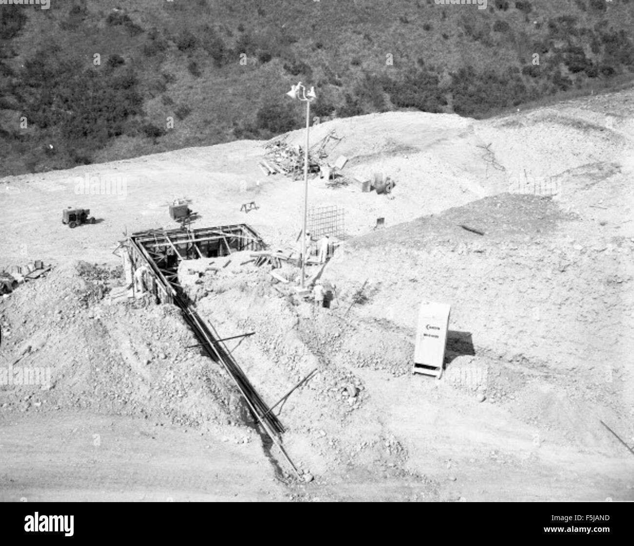 Image from the Atlas Negative Collection featuring the final stages of ...