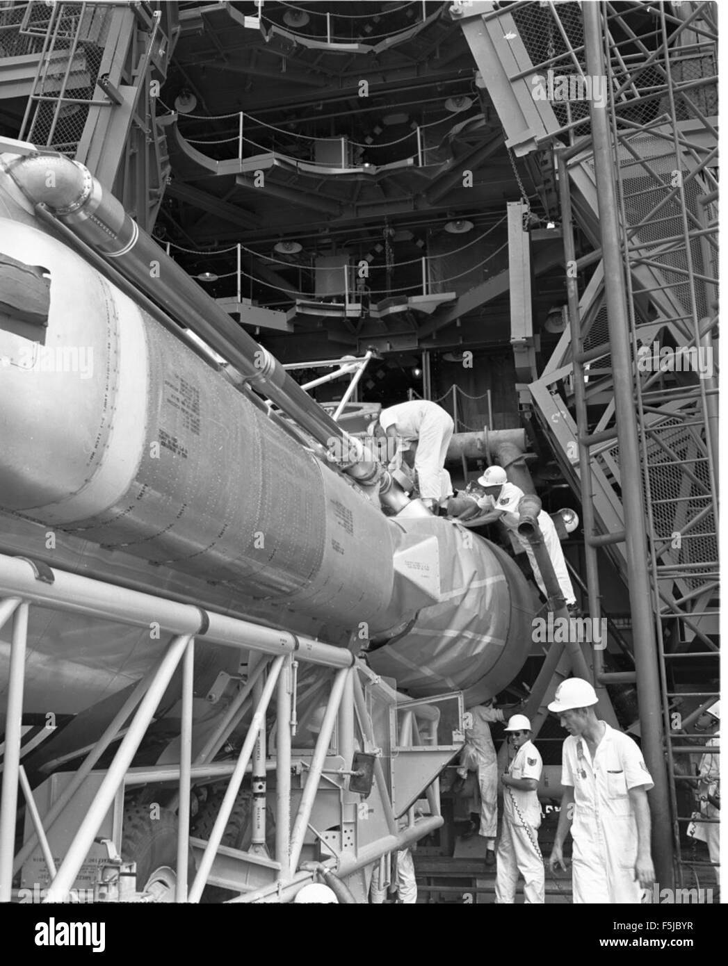 Atlas 14F Erection of Missile 14F; Pad 11 Date Stock Photo - Alamy