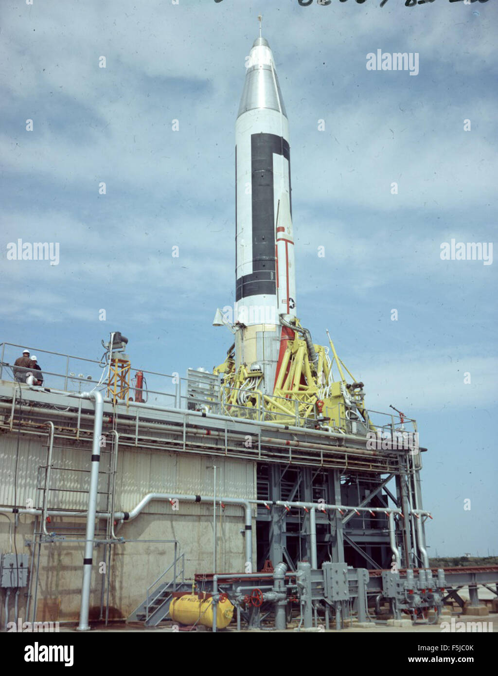 Atlas 15A Details 15A on Launcher; Pad 14 Date Stock Photo - Alamy