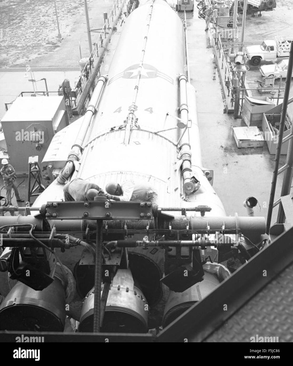 Atlas D Missile Assembly Line; Rear Thrust Section Welding, 1959. Image ...