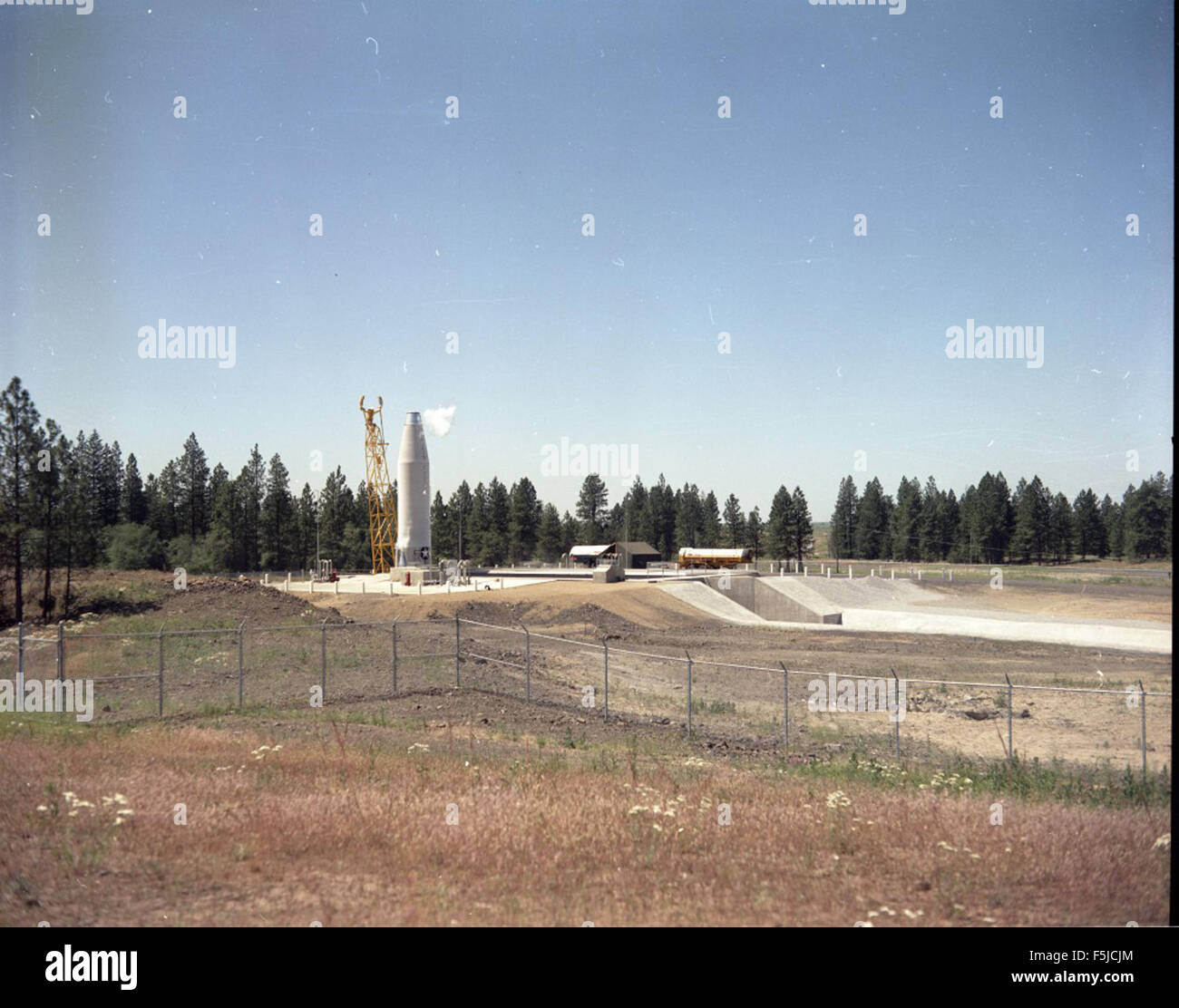 The Atlas 19E missile is shown in a southwestward view during a DPL ...