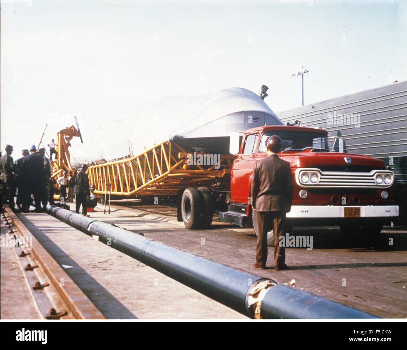This image shows the Atlas 1D missile at VAFB, with the missile backing ...