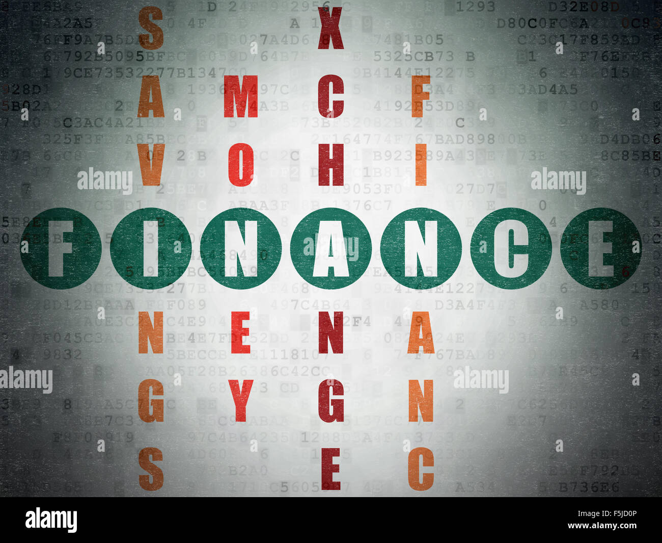 Banking concept: Finance in Crossword Puzzle Stock Photo - Alamy