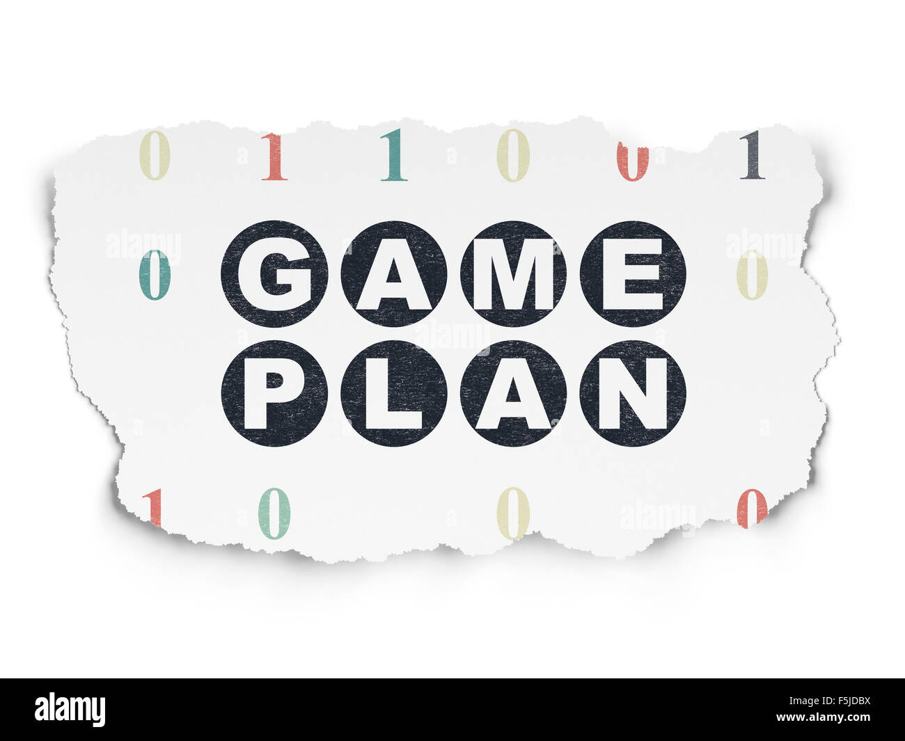 Business concept: Game Plan on Torn Paper background Stock Photo - Alamy