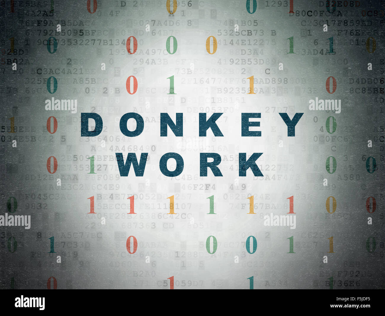 Finance concept: Donkey Work on Digital Paper background Stock Photo ...