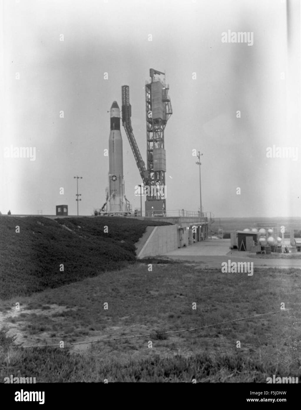 An image from the Atlas Negative Collection, capturing a missile ...