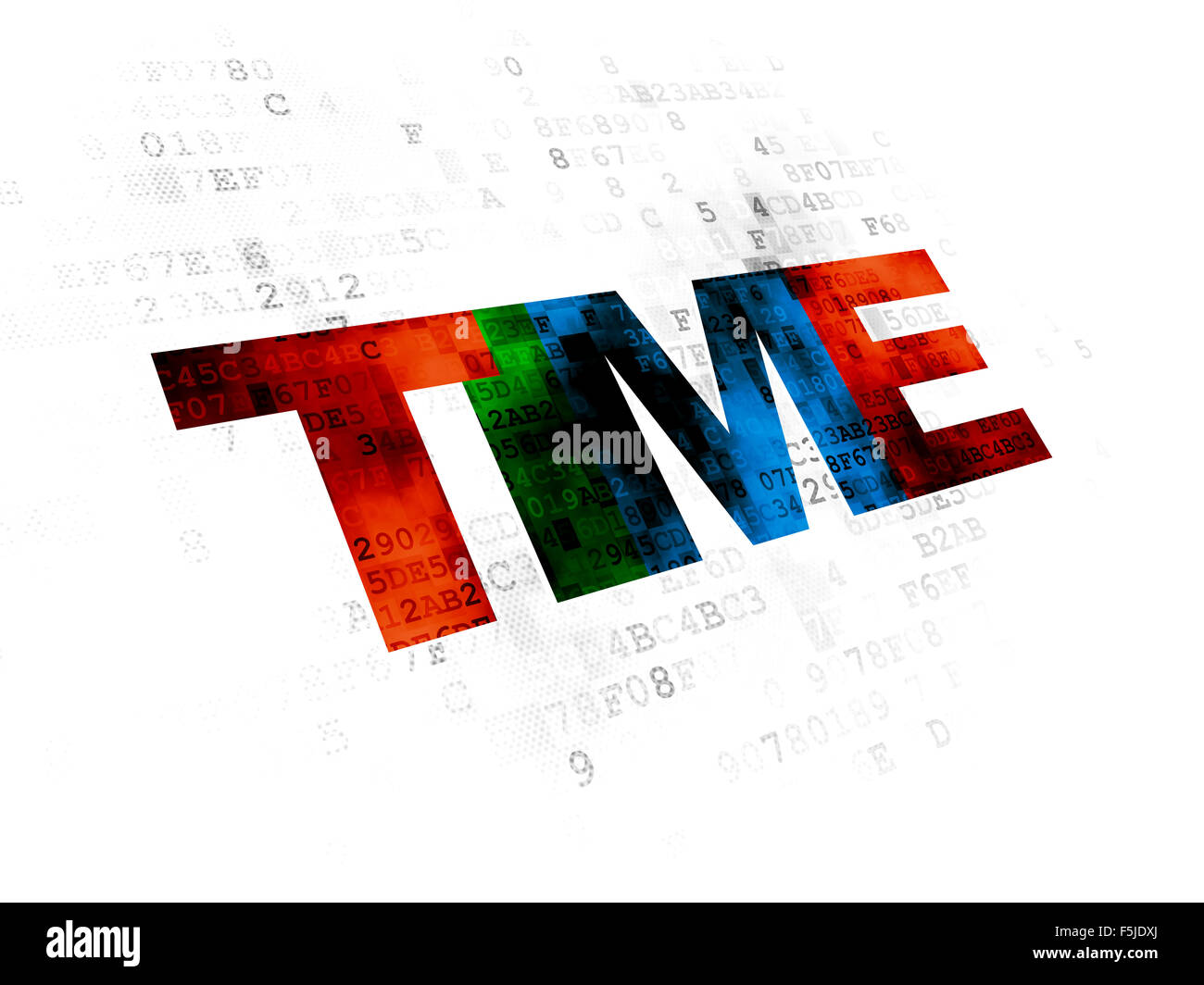 Time concept: Time on Digital background Stock Photo - Alamy