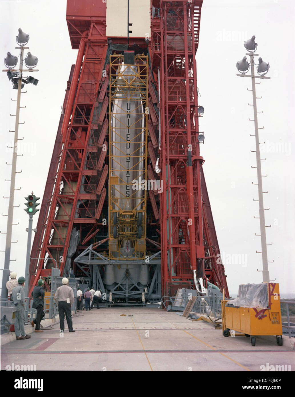 Atlas 263D details the process of transporting a booster to launch pad ...