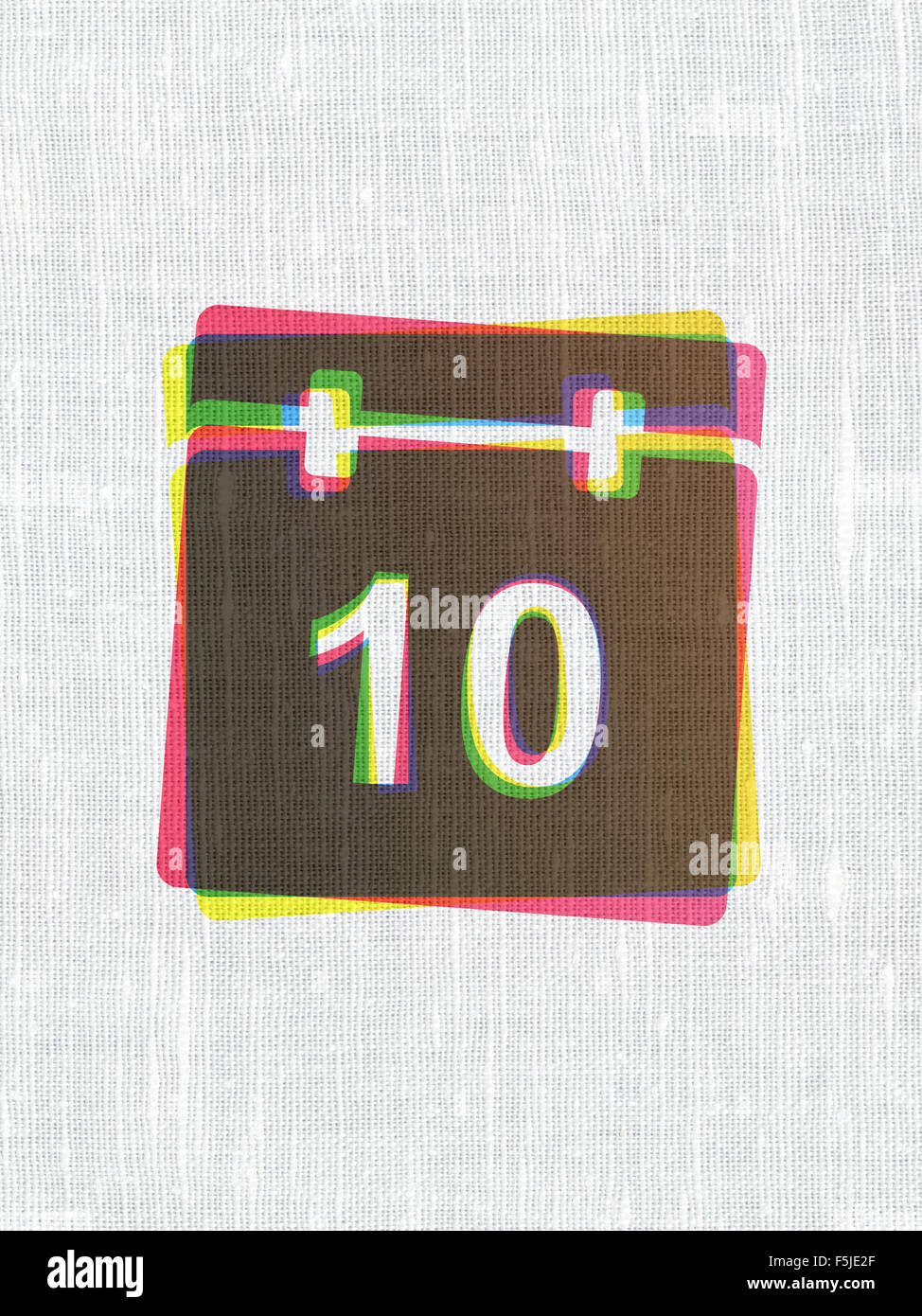 Timeline concept: Calendar on fabric texture background Stock Photo - Alamy