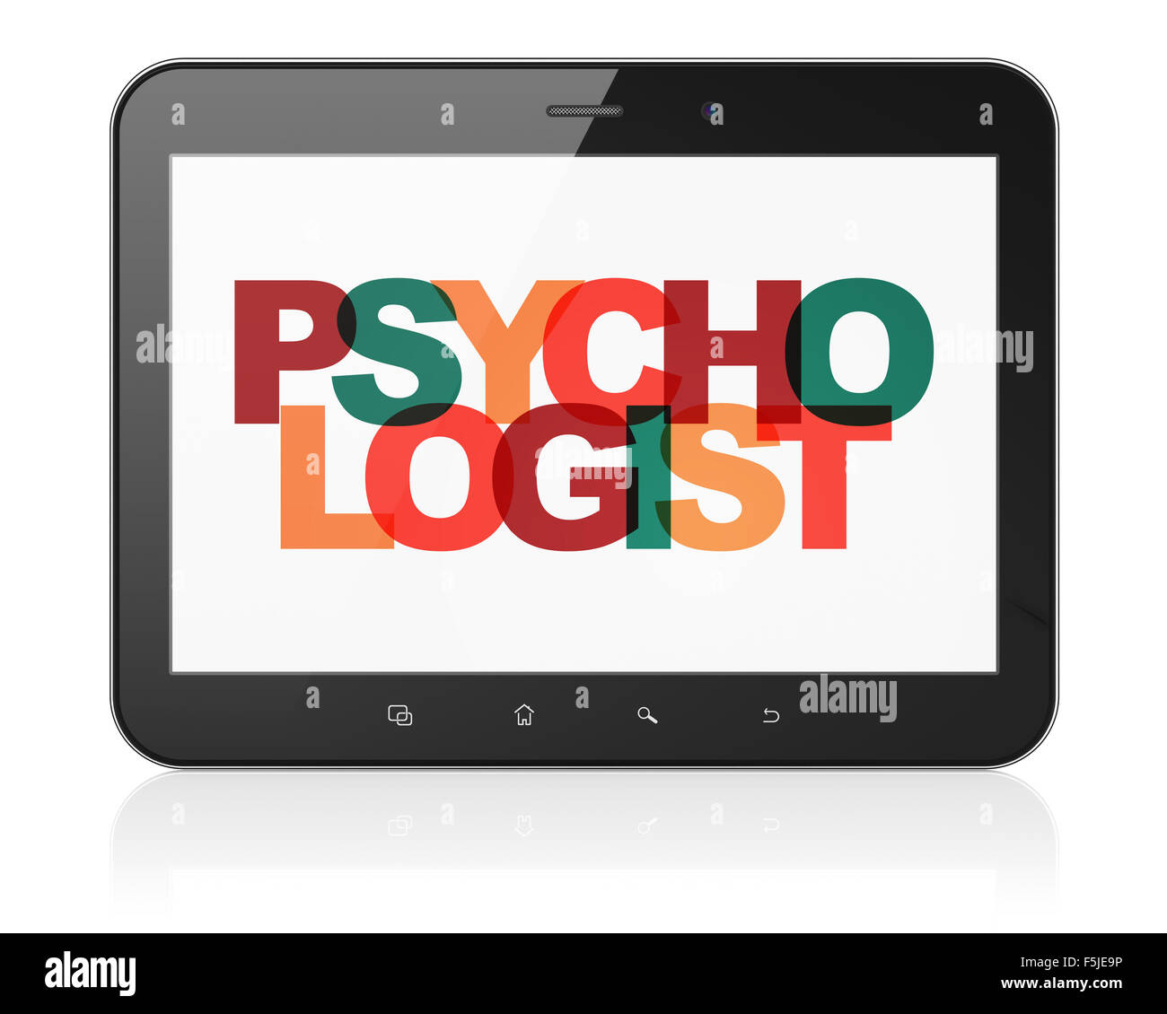 Healthcare concept: Tablet Computer with Psychologist on display Stock ...