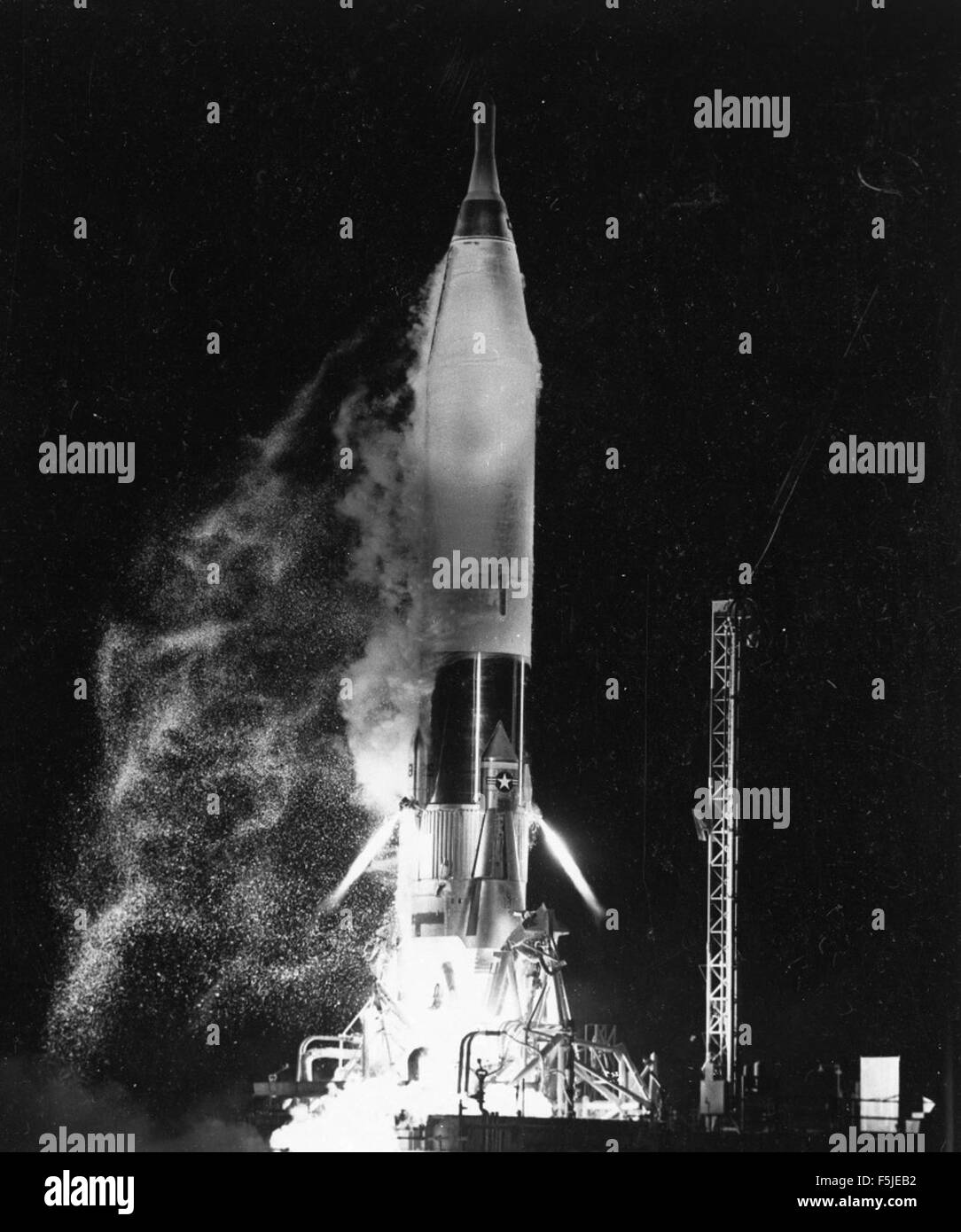 Atlas 26D Details Launch of 26D; Released from Launcher Stock Photo - Alamy