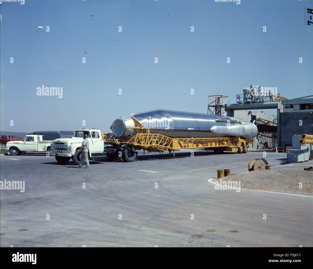 Atlas 26E Details Backing 26E into Launcherl OSTF-1 Date on Stock Photo ...