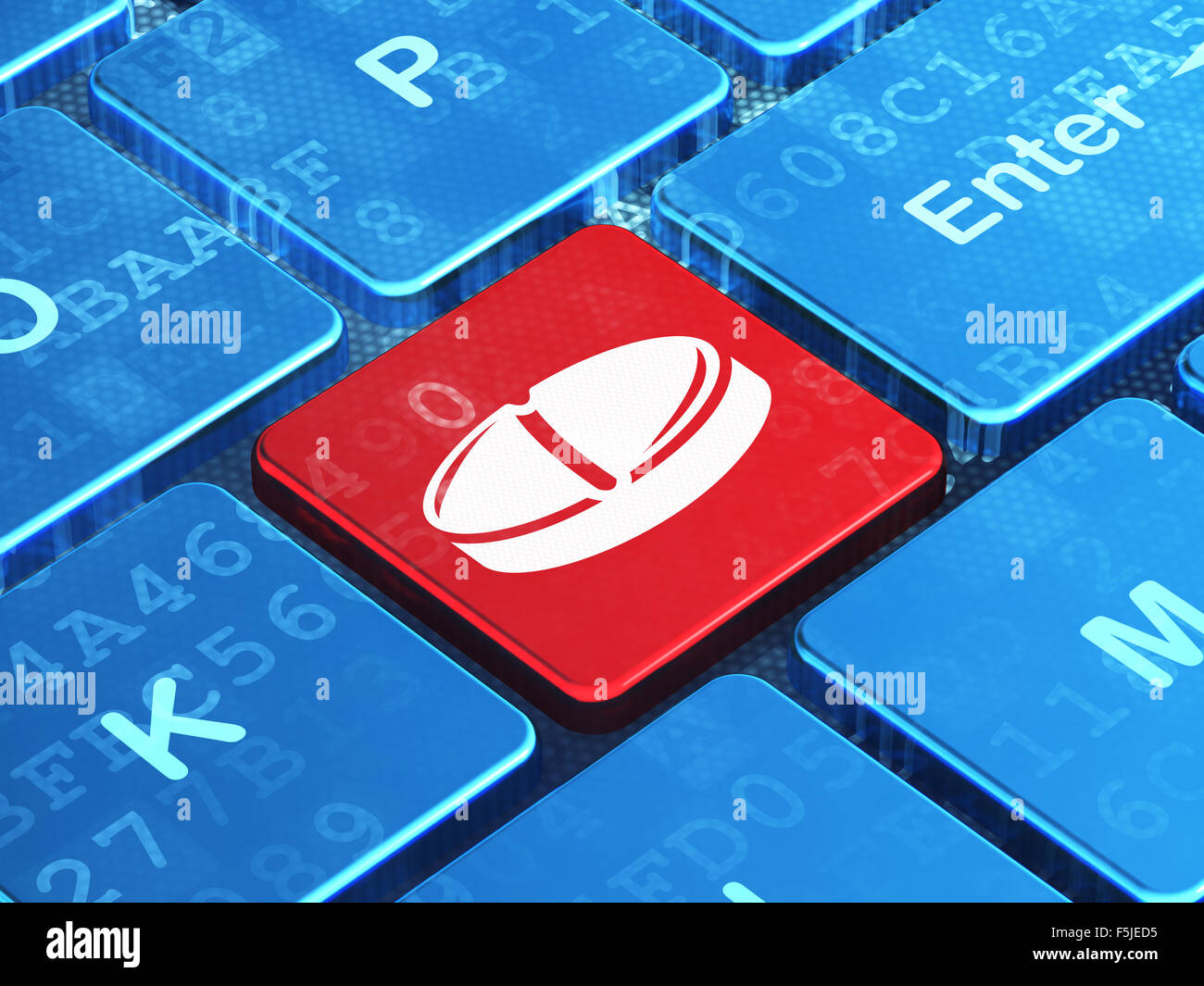 Health concept: Pill on computer keyboard background Stock Photo - Alamy