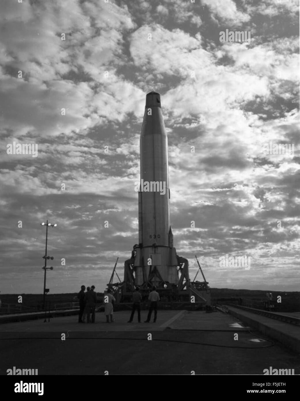 This image from the Atlas Negative Collection shows the Atlas rocket ...