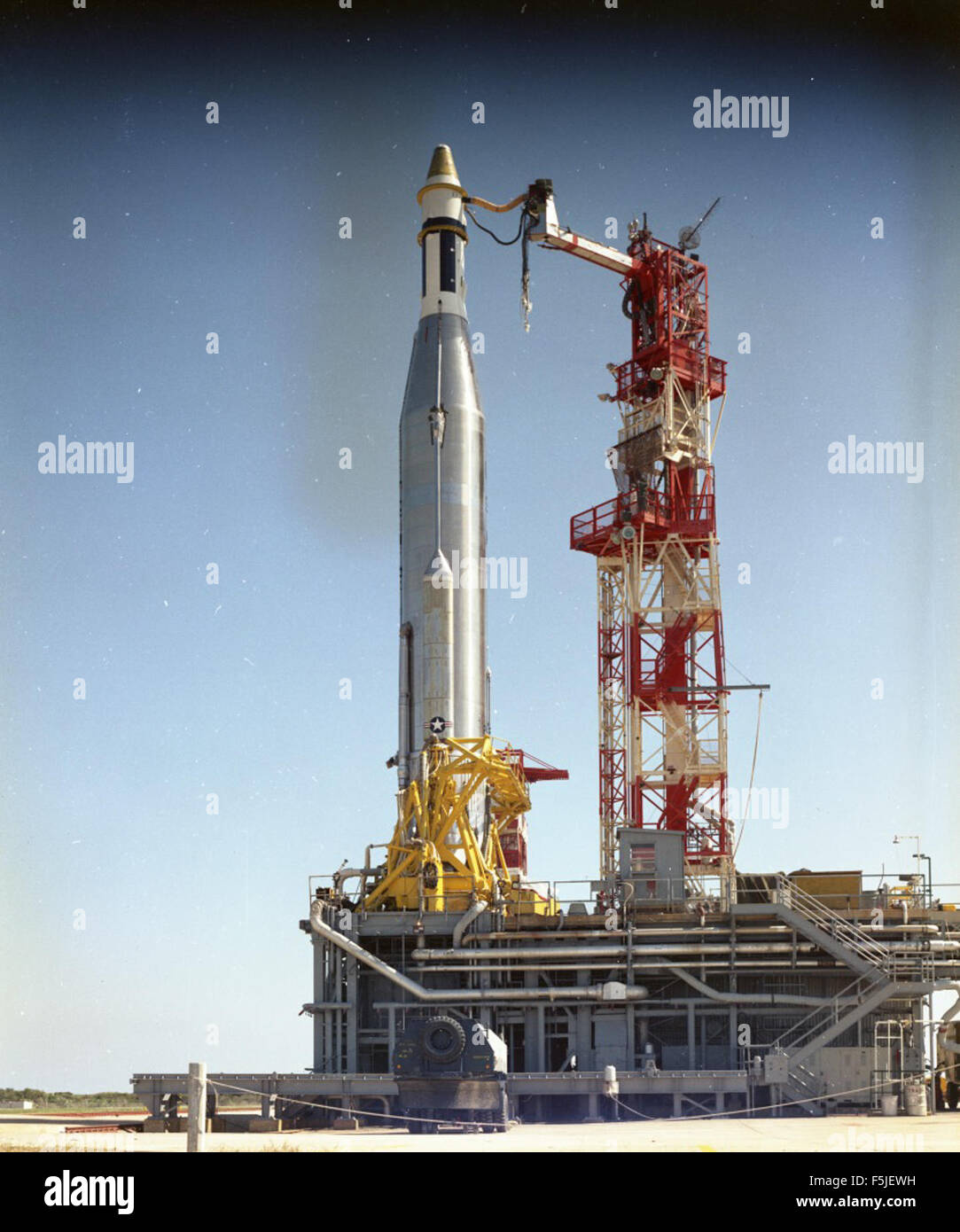This image showcases the Atlas 29D missile, part of the Midas (Missile ...