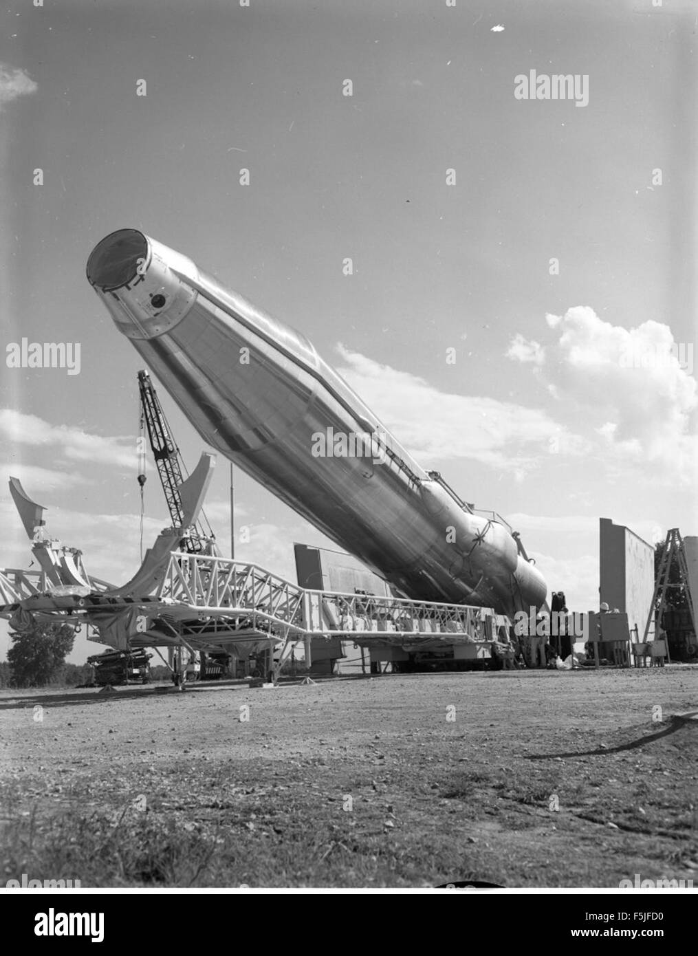 This image shows the placement of a missile into a silo on August 1 ...