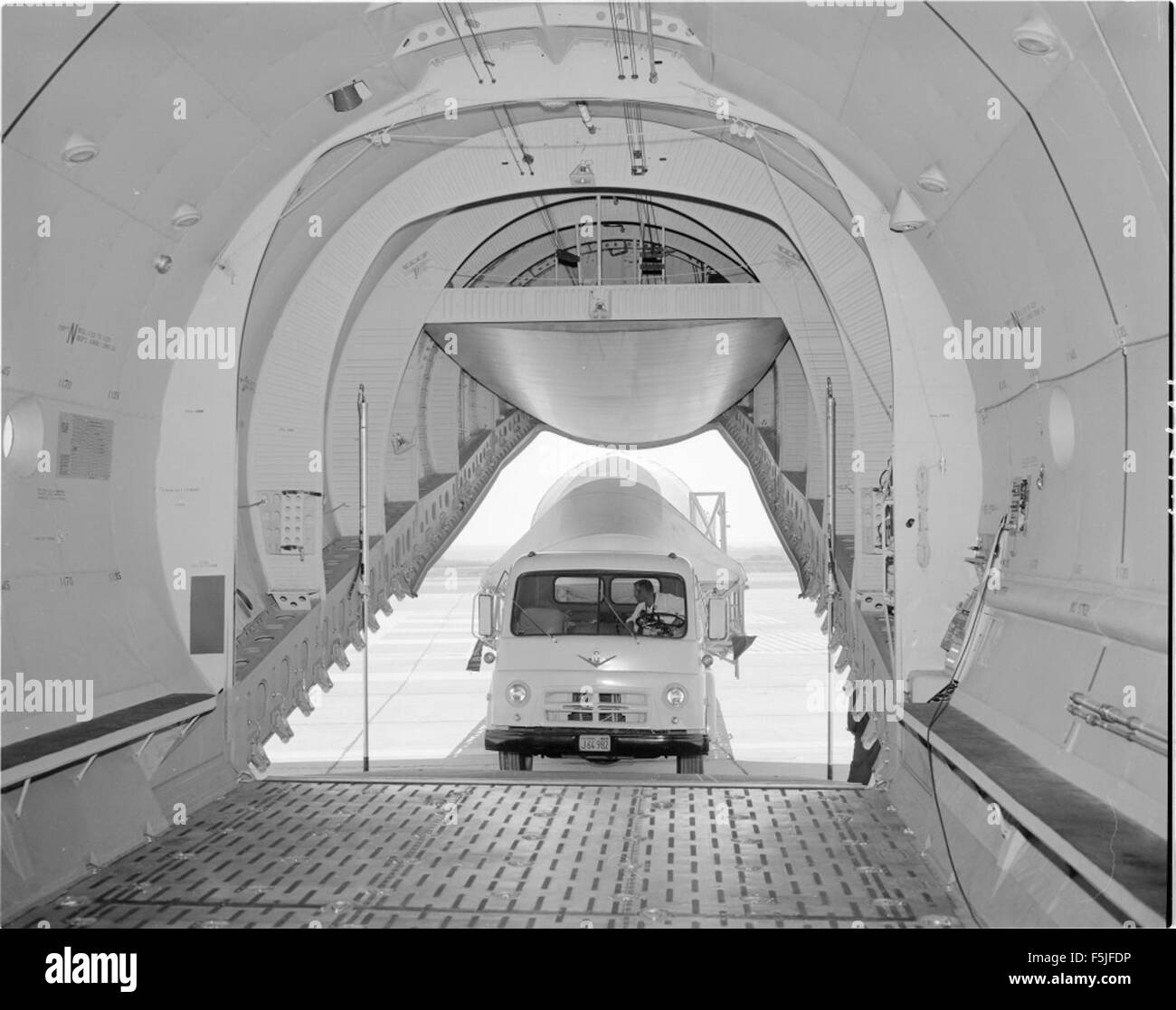 Aircraft transportation system Black and White Stock Photos & Images ...