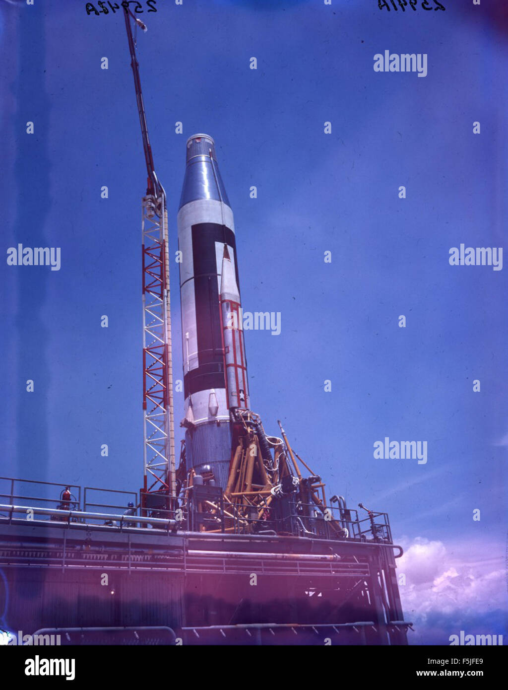 Atlas 3B Details 3B on Pad 11; 34 Flame Stock Photo - Alamy